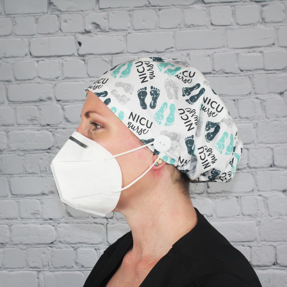 NICU Nurse Scrub Cap Adjustable Scrub Cap Nurse Scrub Cap | Etsy