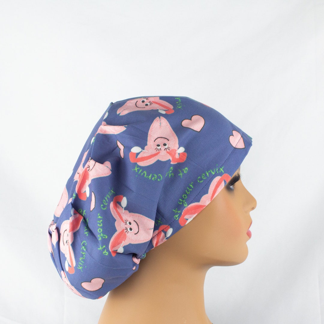 Uterus Scrub Cap Euro Scrub Cap Euro Scrub Hat Doctor Scrub - Etsy
