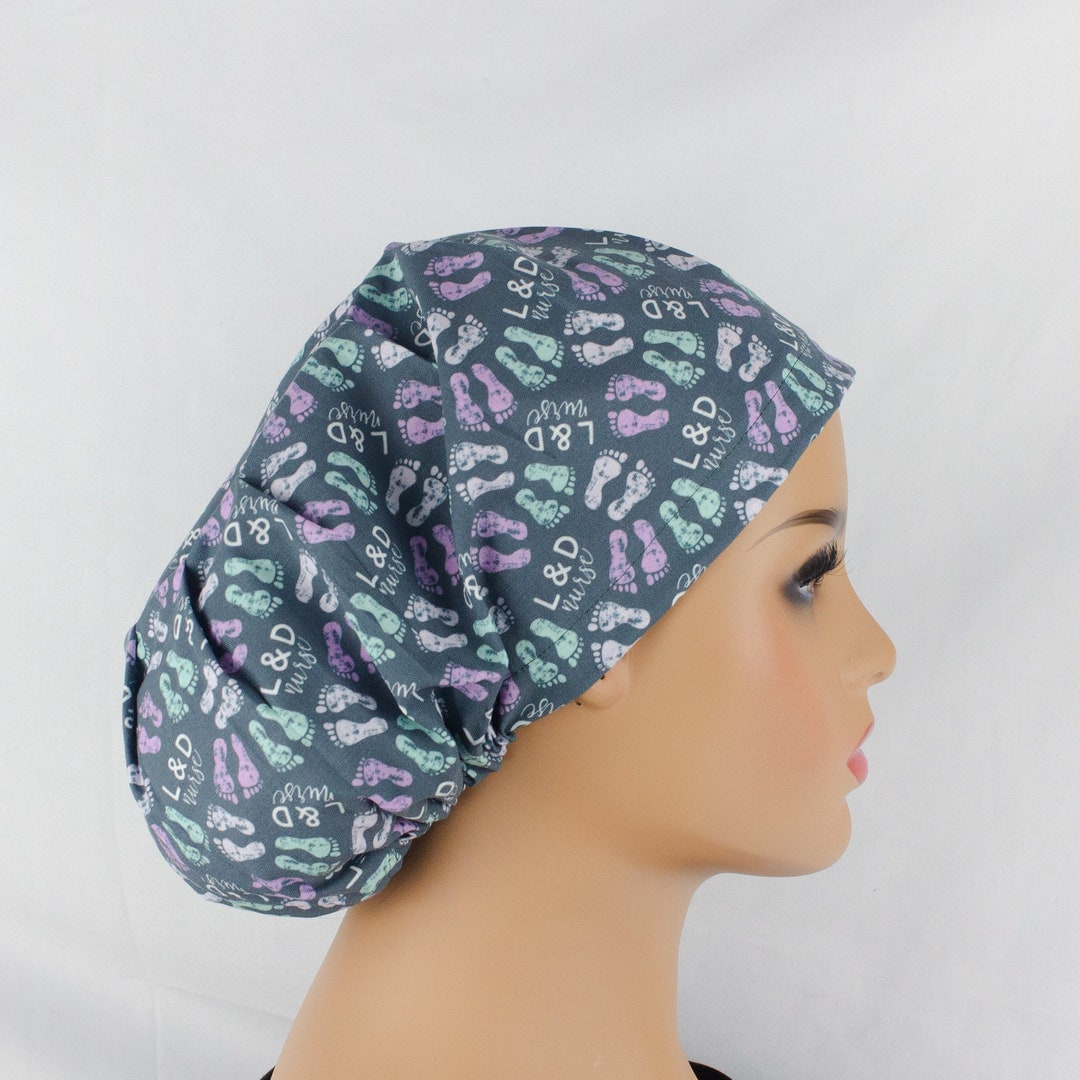 Labor and Delivery Scrub Cap, Euro Surgical Hat, OR Circulator Cap ...