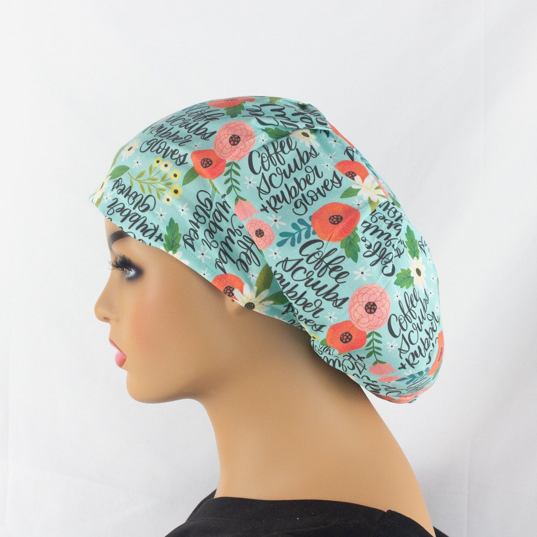 Women's Scrub Caps, Surgical Scrub Tech, Euro Surgical Hat, Scrub Hat ...