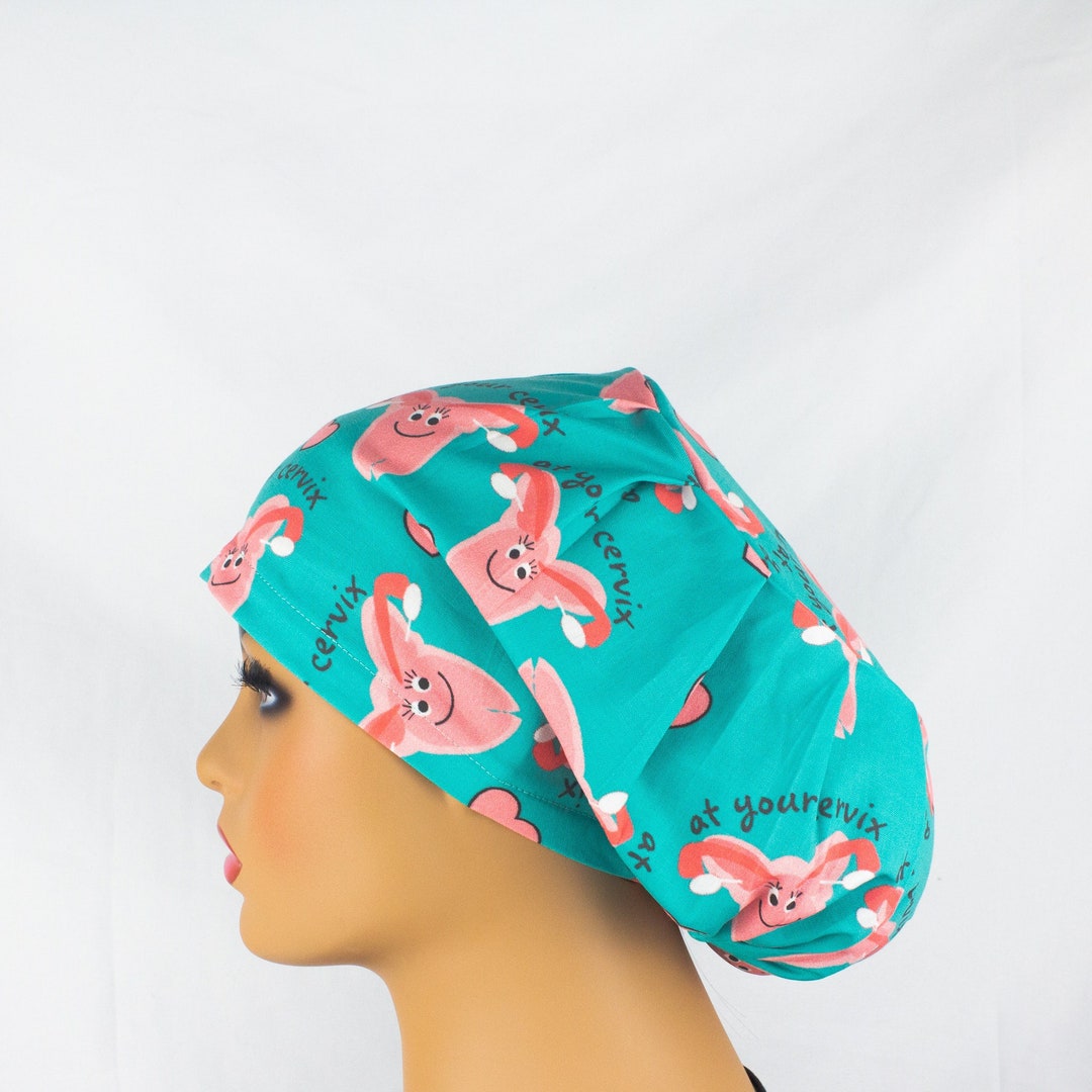 Labor and Delivery Scrub Cap, OBGYN Scrub Cap, Euro Scrub Cap, Bouffant ...
