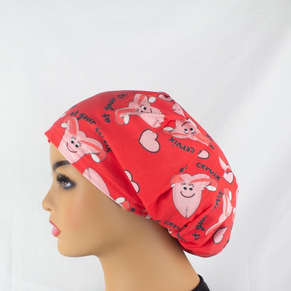 Uterus Scrub Cap At Your Cervix Scrub Hat Obgyn Scrub Cap Etsy