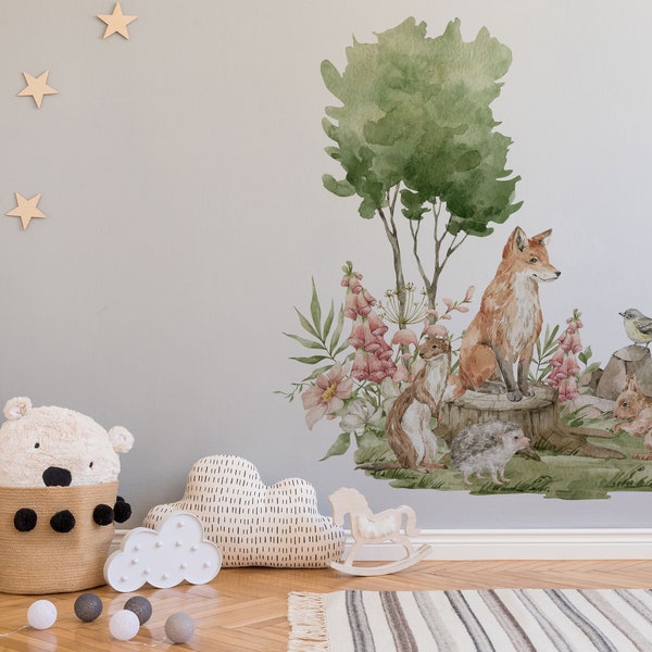 Fox Wall Decal - Etsy