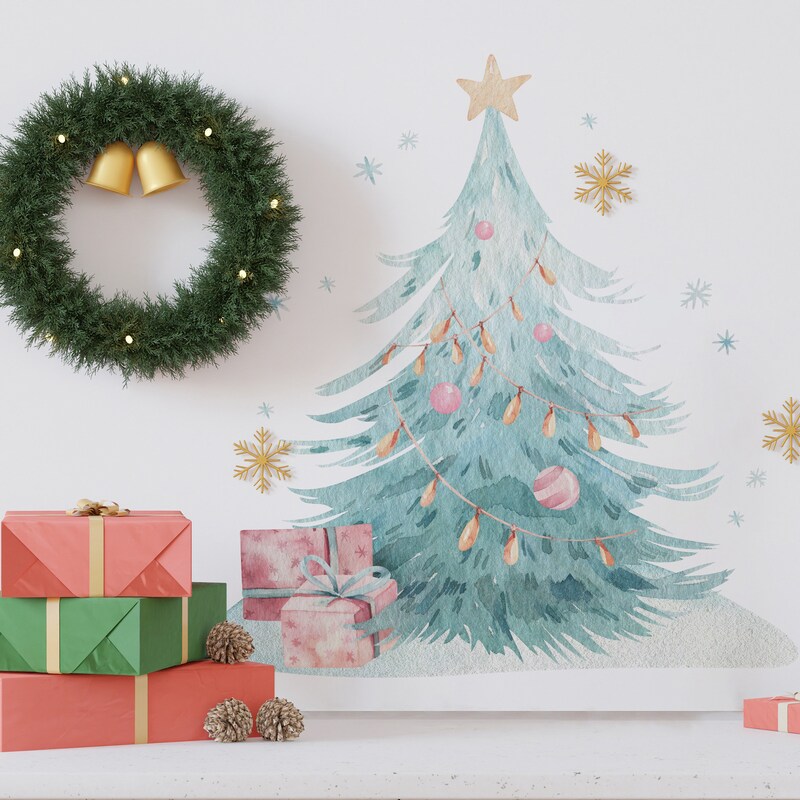 Holiday Wall Decal - Etsy