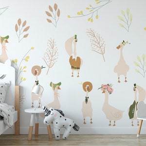 Goose Nursery Wall Decals | Geese Wall Stickers - Etsy