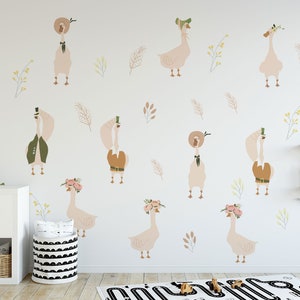 Goose Nursery Wall Decals | Geese Wall Stickers - Etsy