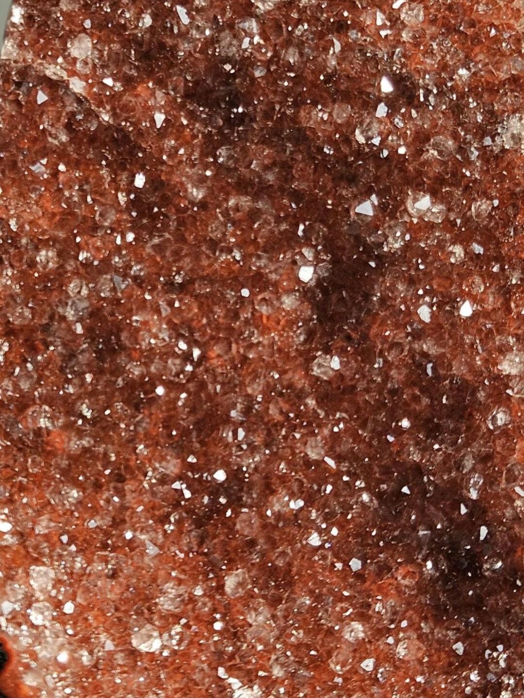 Rare Red Rainbow Amethyst Cutbase | Unique Dark Red Amethyst Cathedral ...