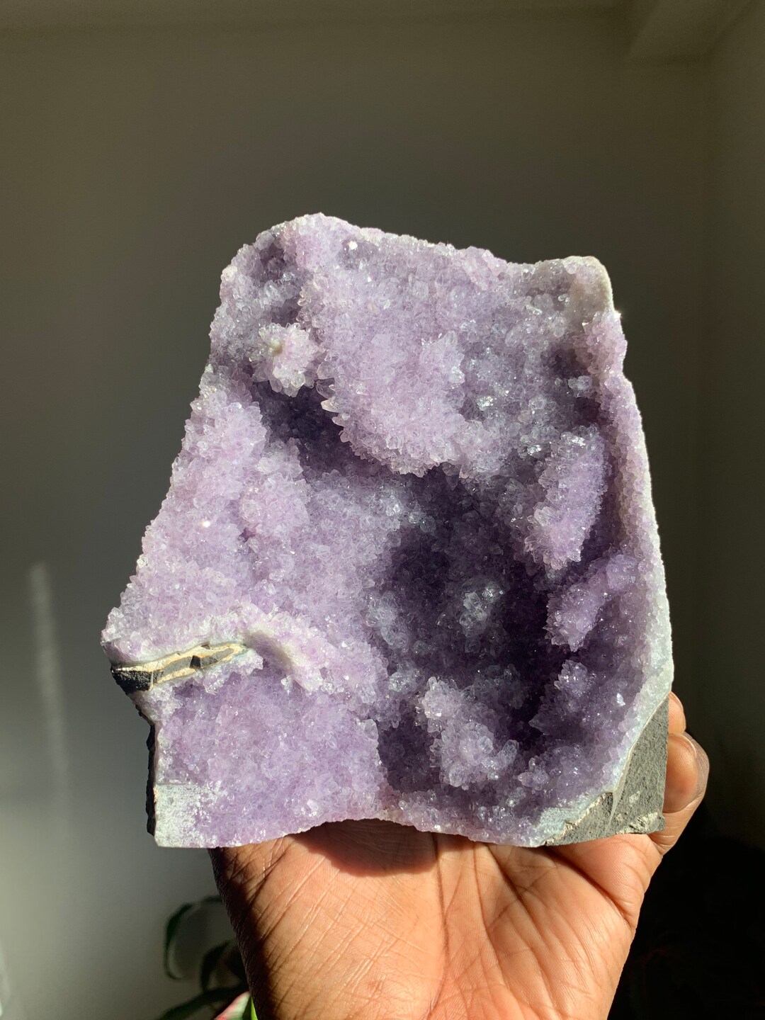 Lavender Amethyst Crystal Geode Cutbase Freeform | Healing Crystals ...