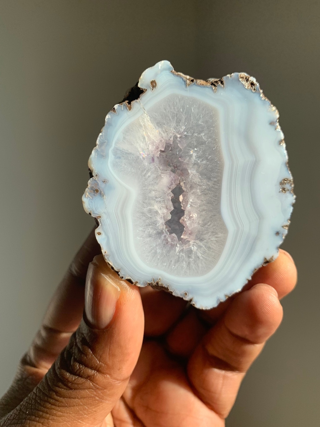Las Choyas Geodes Polished Half Slice Coconut Geodes Trancas Geodes Raw ...