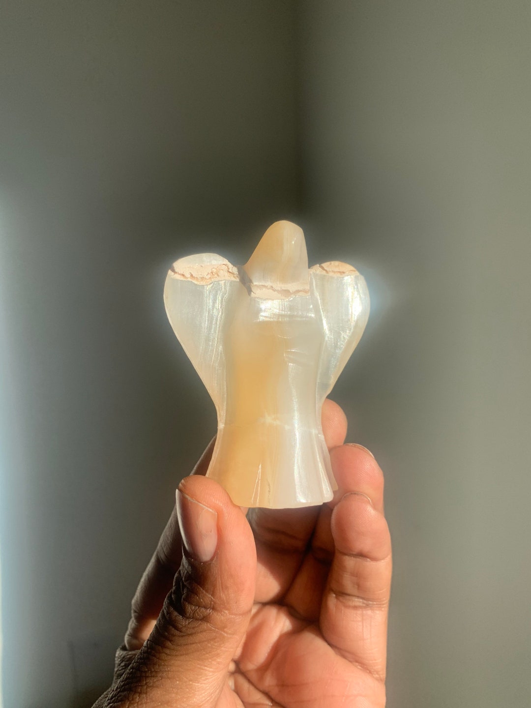 Onyx Angel Crystal Carving | Afghan Onyx Healing Crystals Stones ...