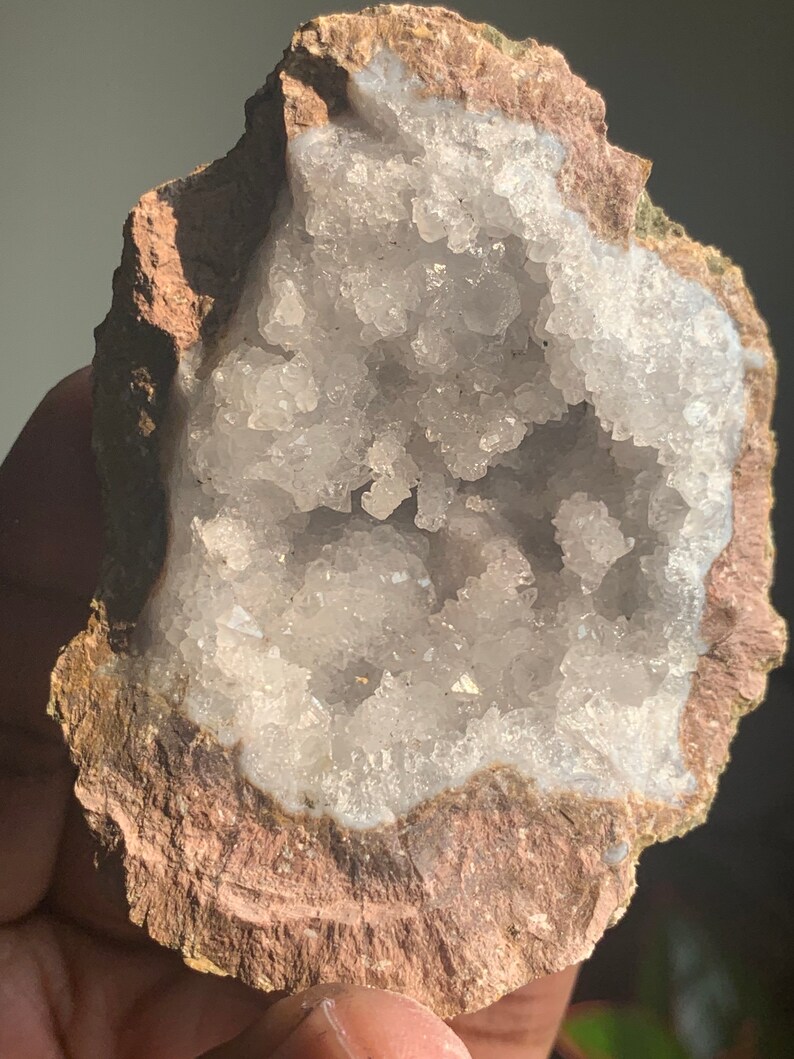 Moroccan White Quartz Crystal Geode Cluster | Sugar Geode | Healing ...