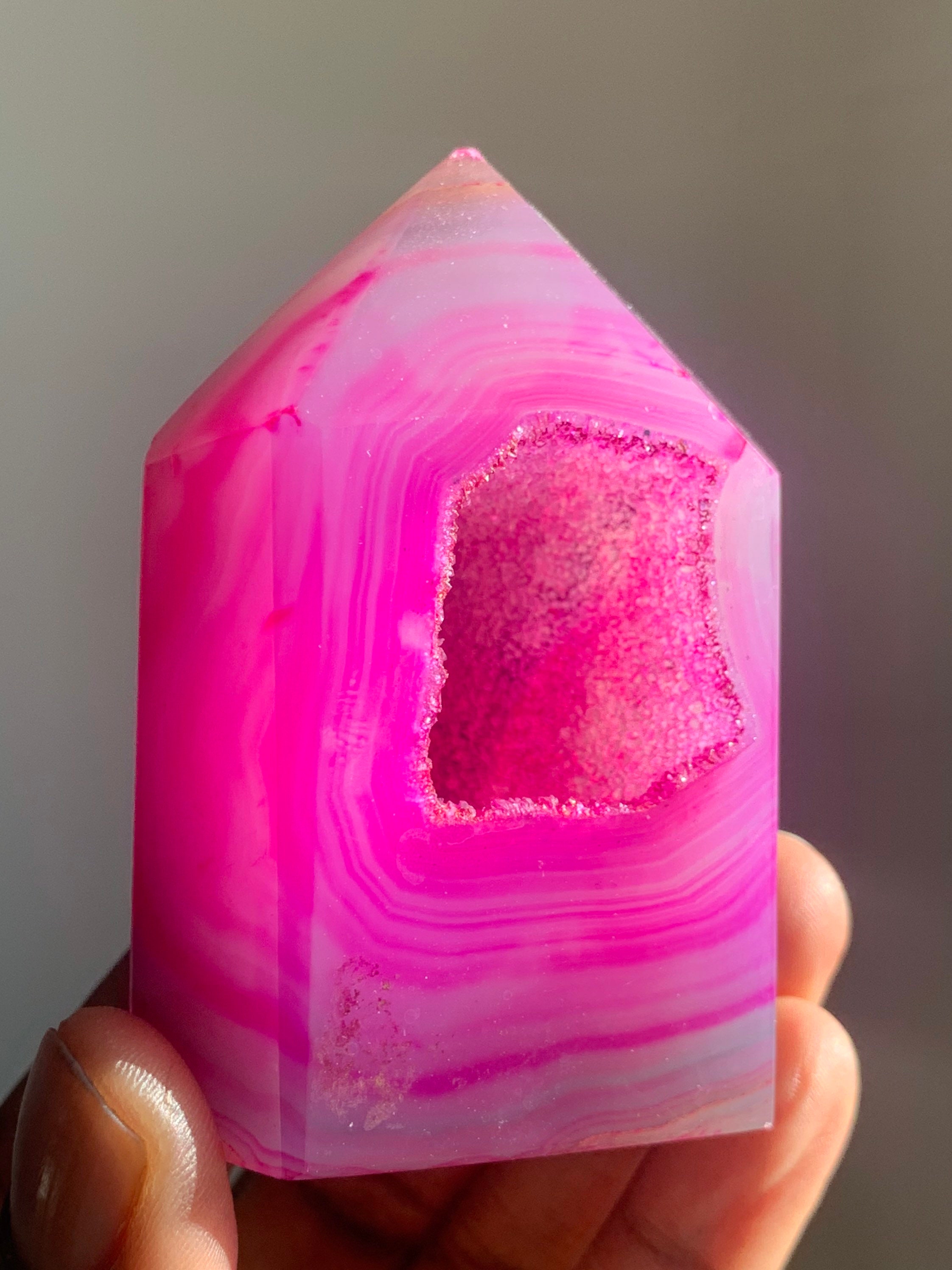 Home & Living Rocks & Geodes Healing Crystals Druzy Agate Quartz Tower ...