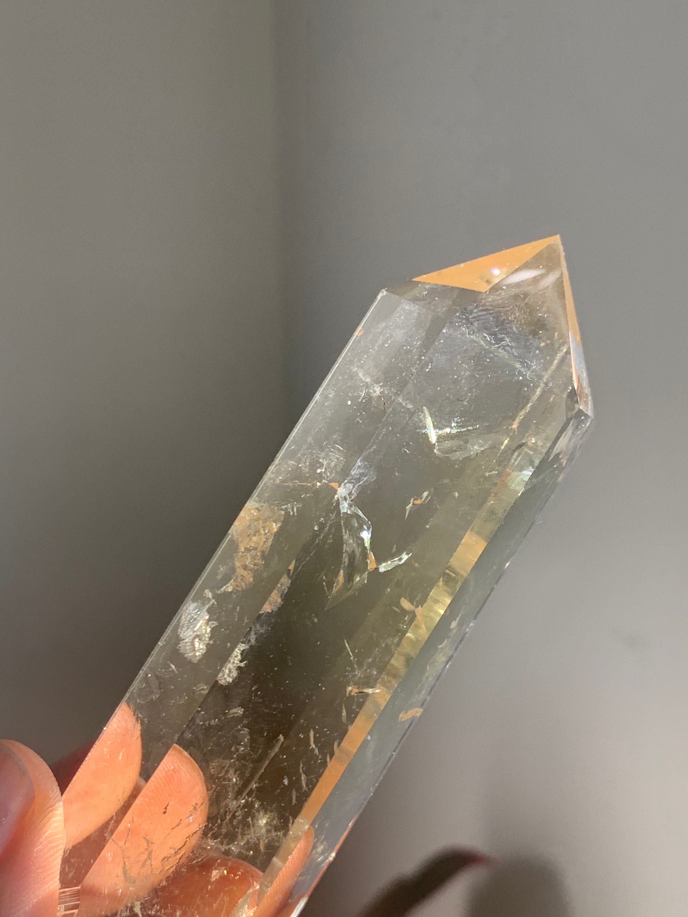 Lemon Quartz Crystal Raw Point Wand Golden Healer Citrine - Etsy Sweden