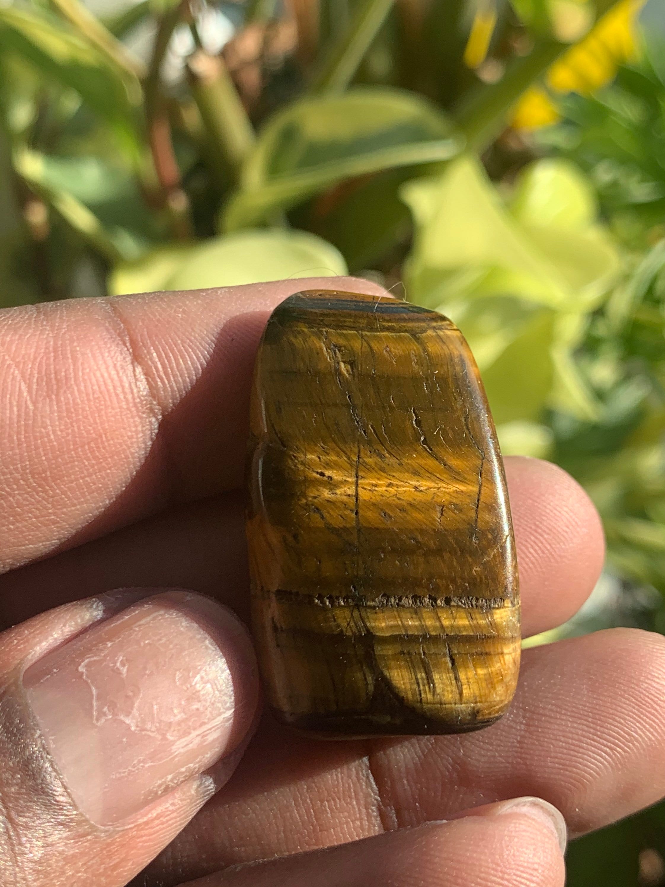 Tigers Eye Quartz Crystal Tumble Stone Wealth Stone | Etsy