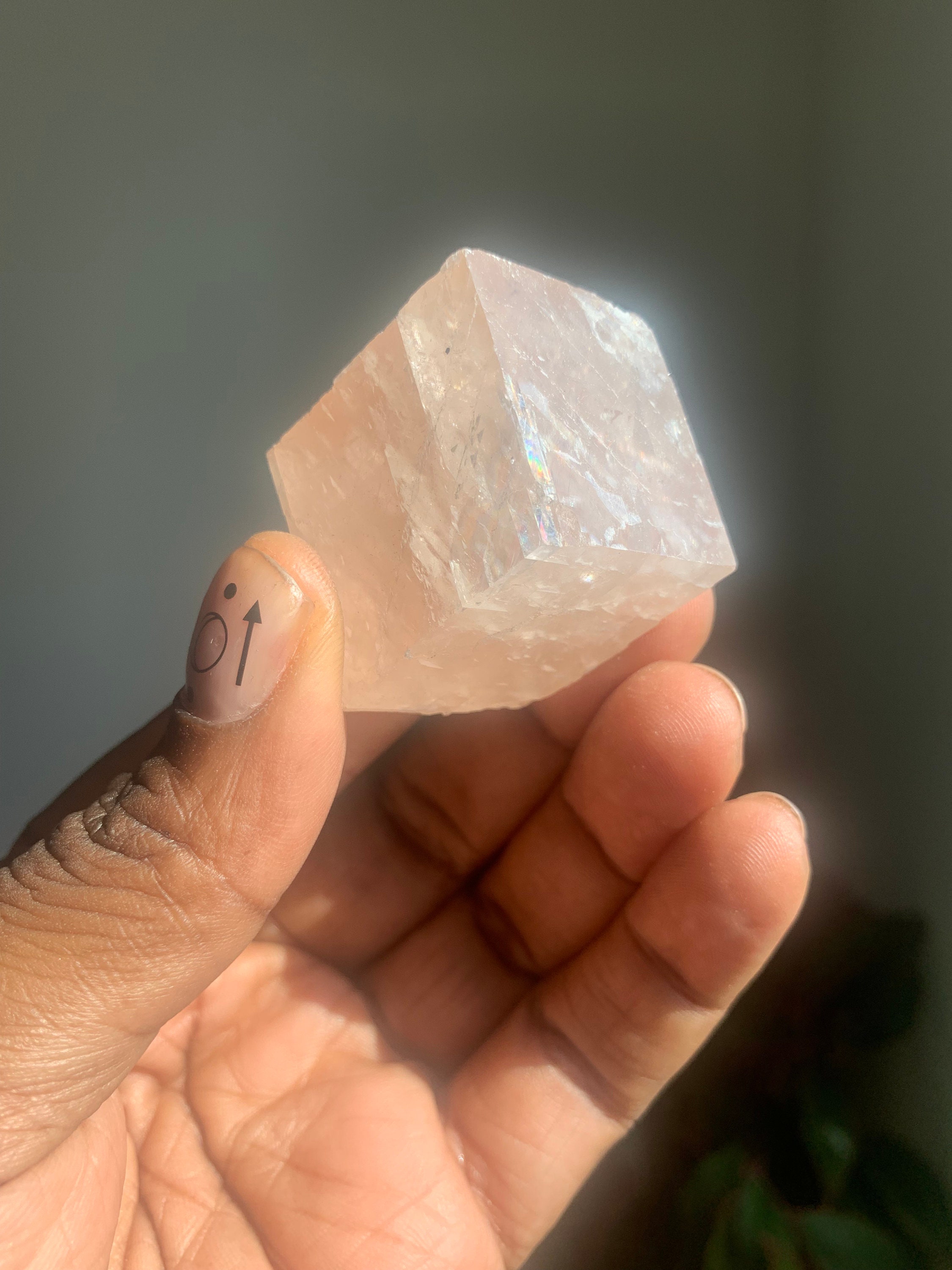 Pink Optical Calcite Crystal Freeform Healing Crystals | Etsy