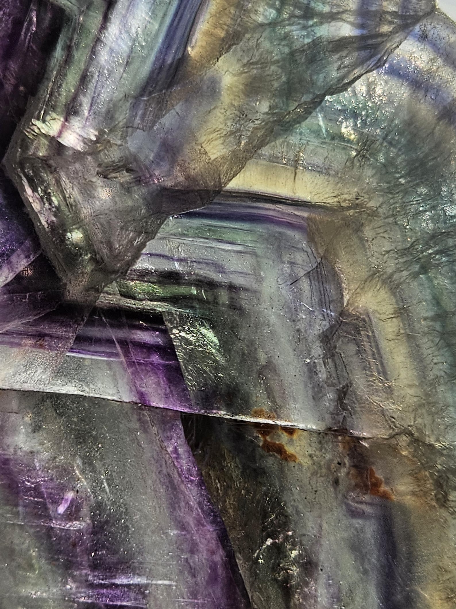 Rainbow Fluorite Slabs | Crystal Slab | Raw Fluorite | Rocks and ...