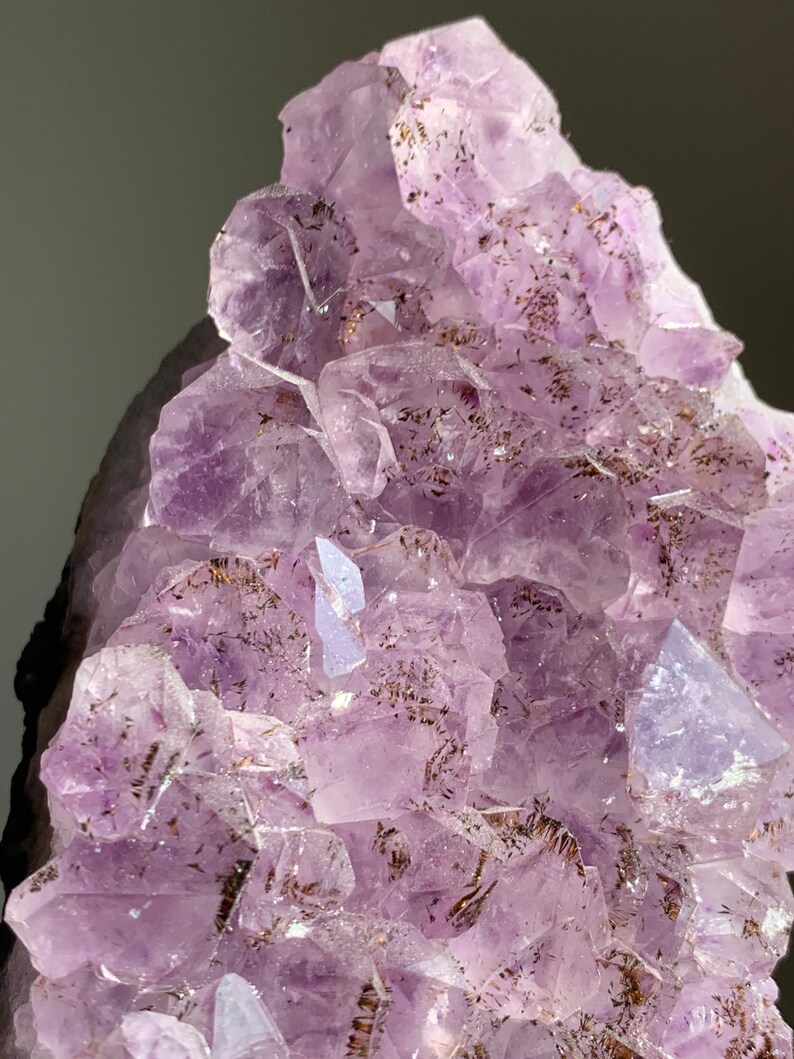 Brazilian Amethyst Crystal Cluster on Stand | Healing Decor - Etsy