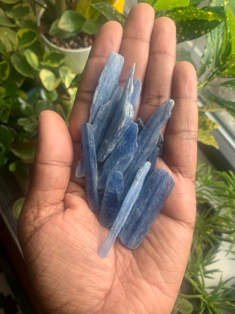 Blue Kyanite Crystal Pieces | Chakra, Healing, Jewelry Making - Etsy