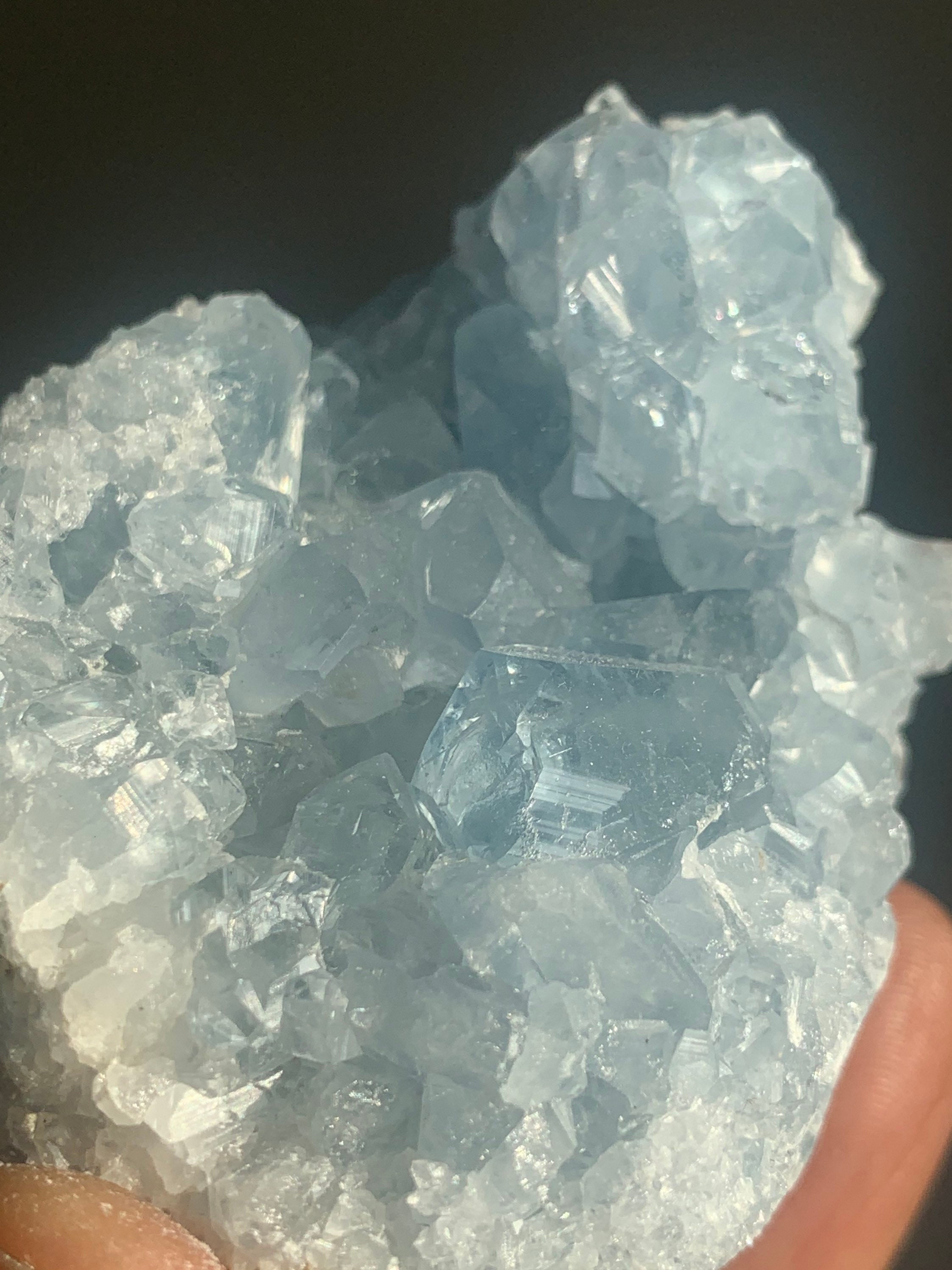 Celestite Geode Pieces | Blue Quartz | Celestite Cluster | Raw ...