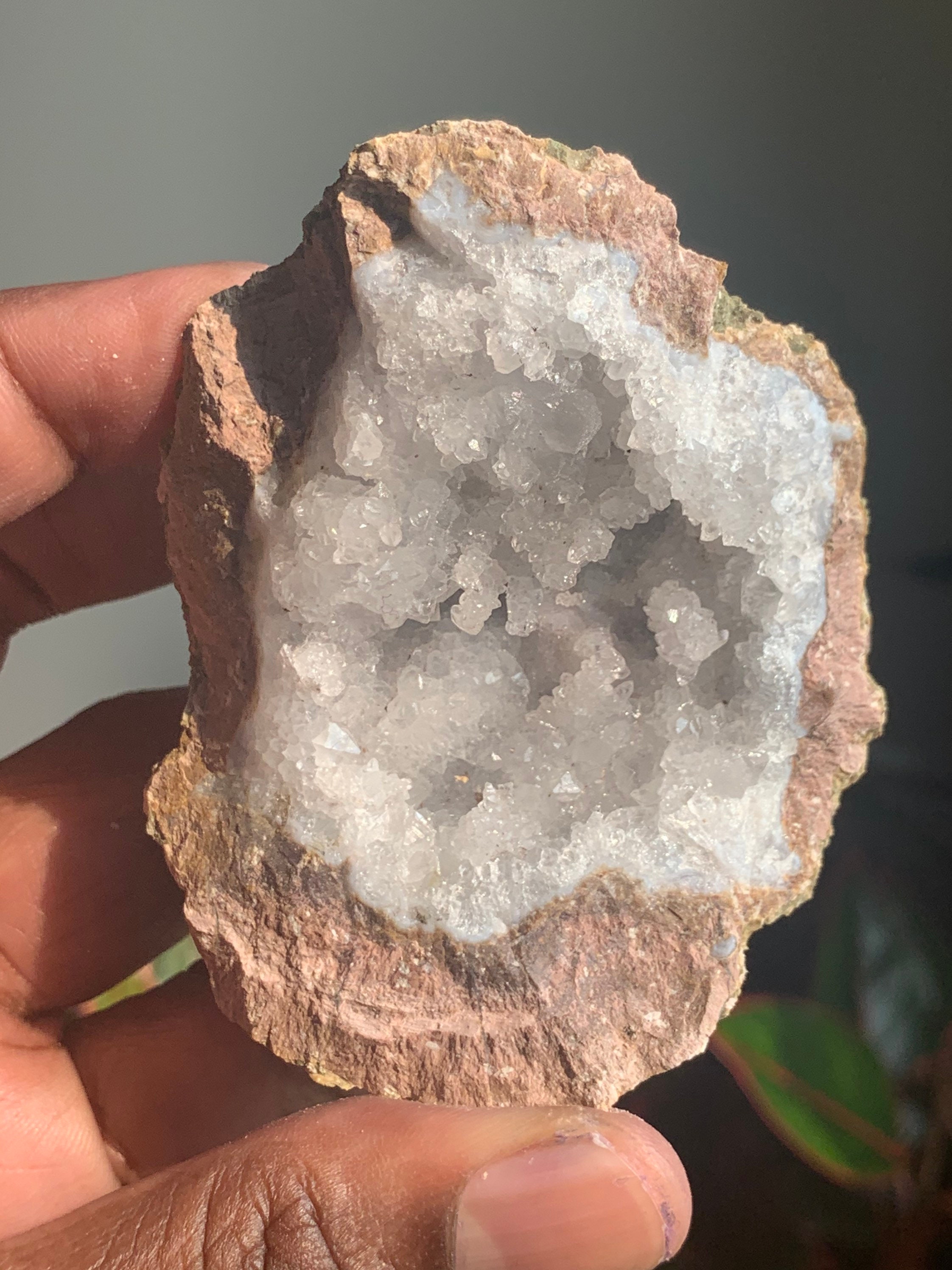 Moroccan White Quartz Crystal Geode Cluster Sugar Geode | Etsy