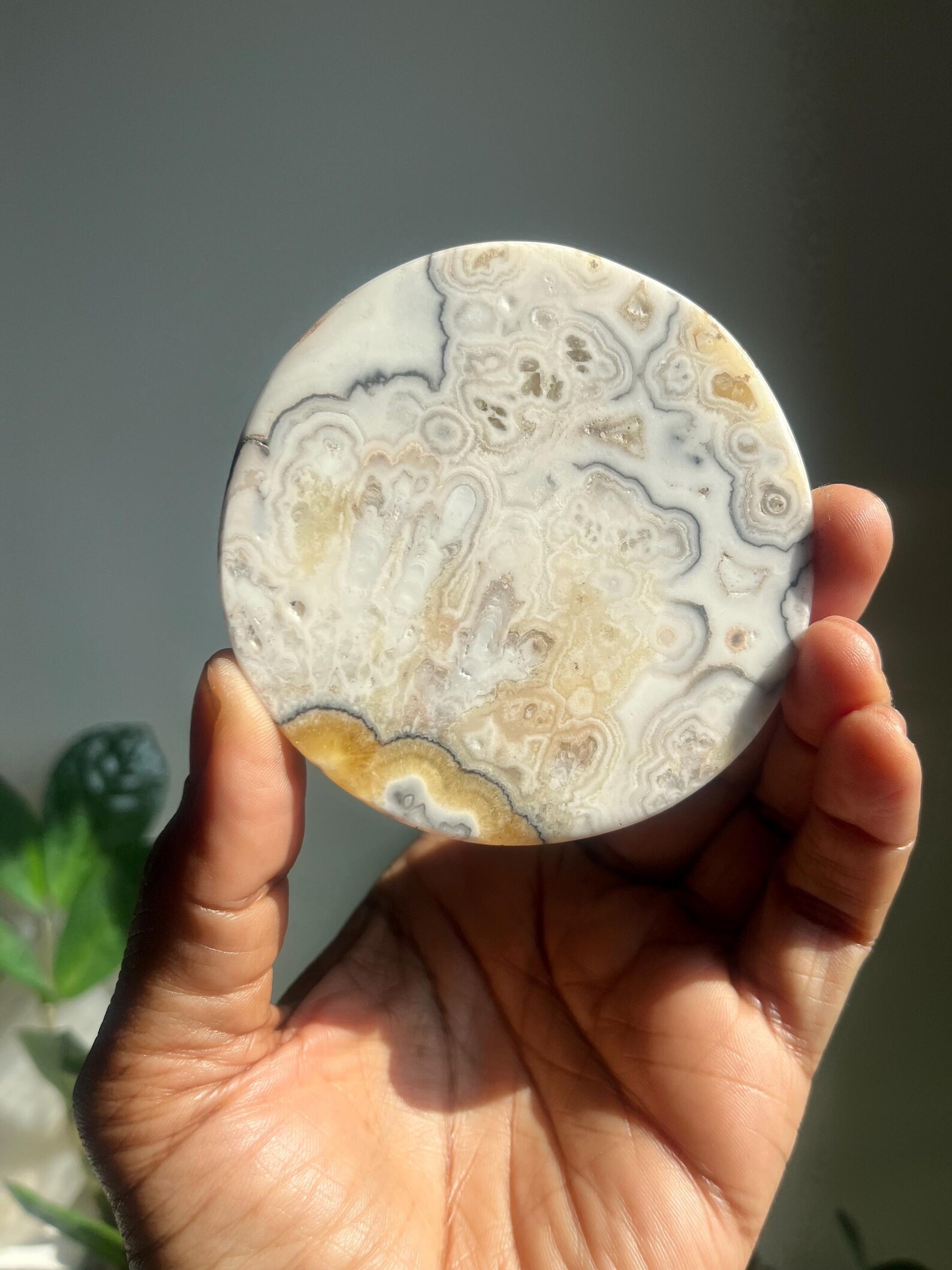 Mexican Onyx 2-piece Coaster Set | Crystal Carvings | Banded Onyx Stone ...