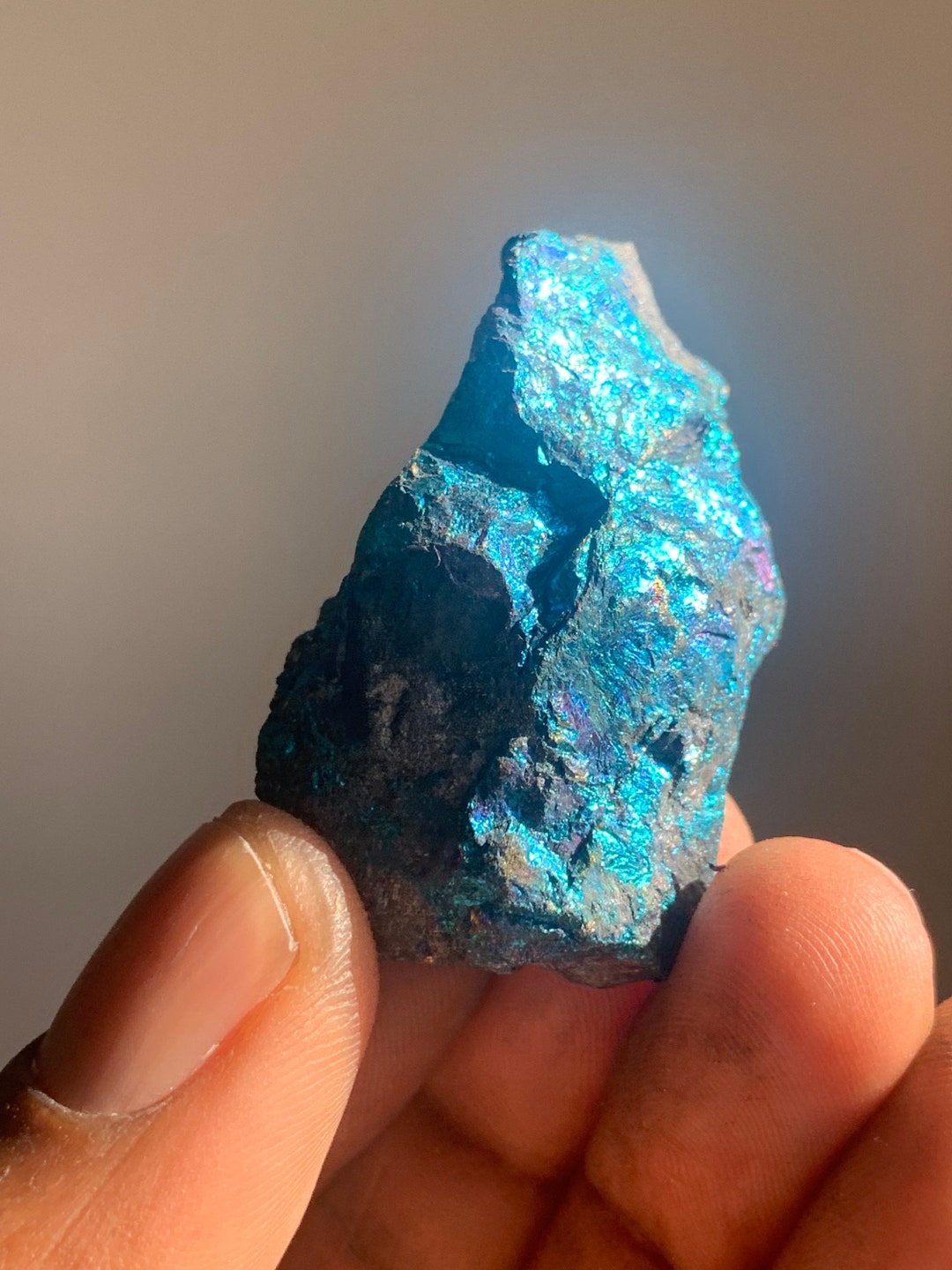 Peacock Ore Crystal Stone | Chalcopyrite Crystals | Bornite Specimen ...