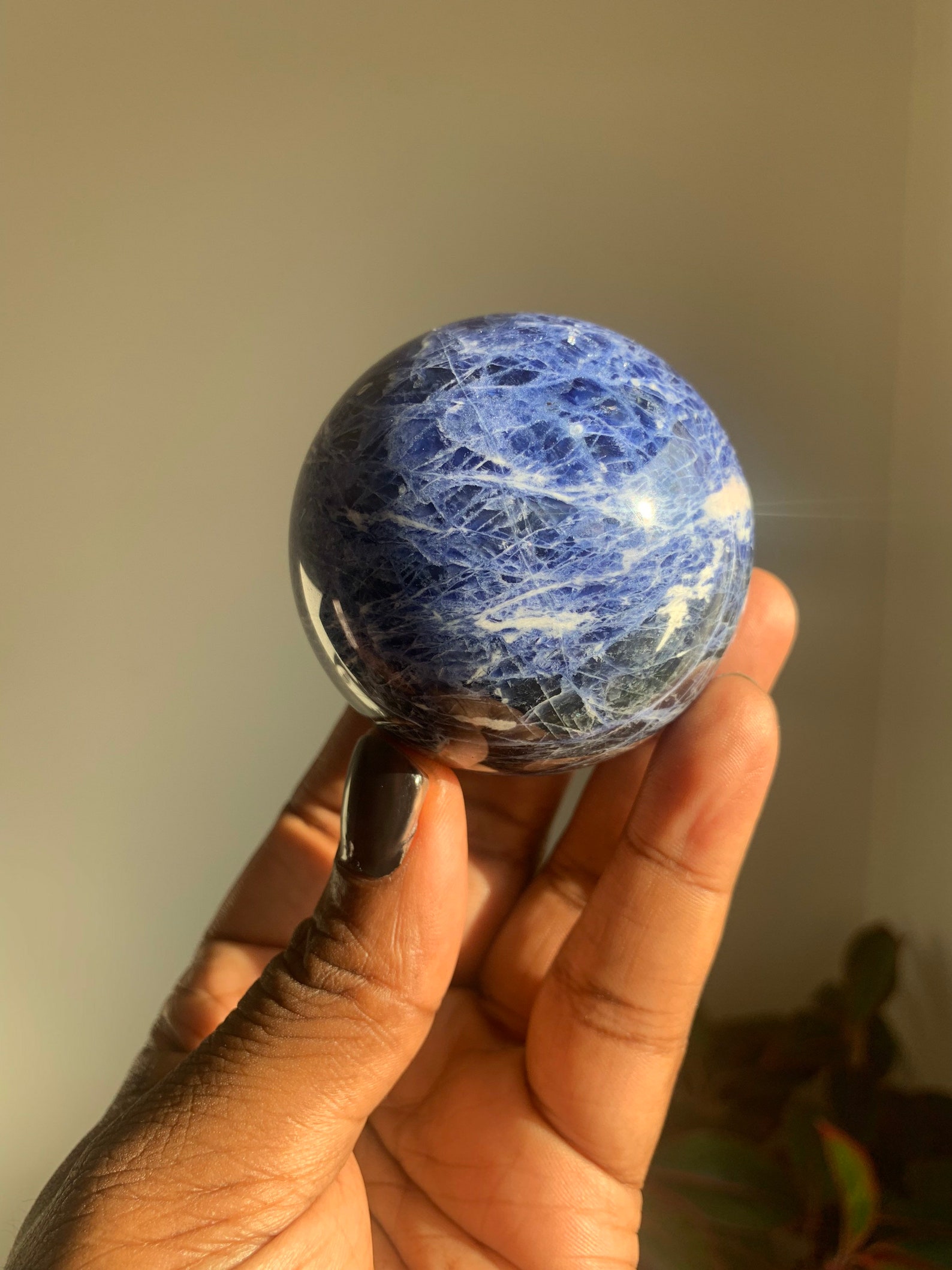 Rare Sodalite Sphere With Schiller 63mm Sodalite Tumbles - Etsy
