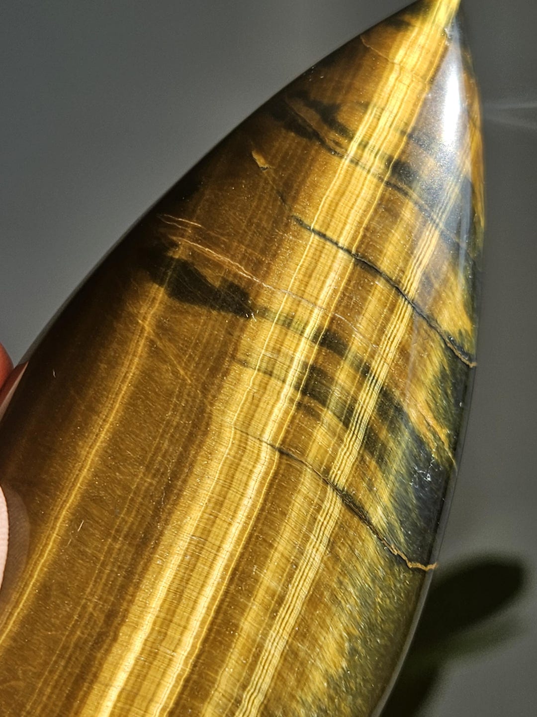 Tigers Eye Flame Points | Hawkeye Stone | Tiger Eye Healing Crystal ...