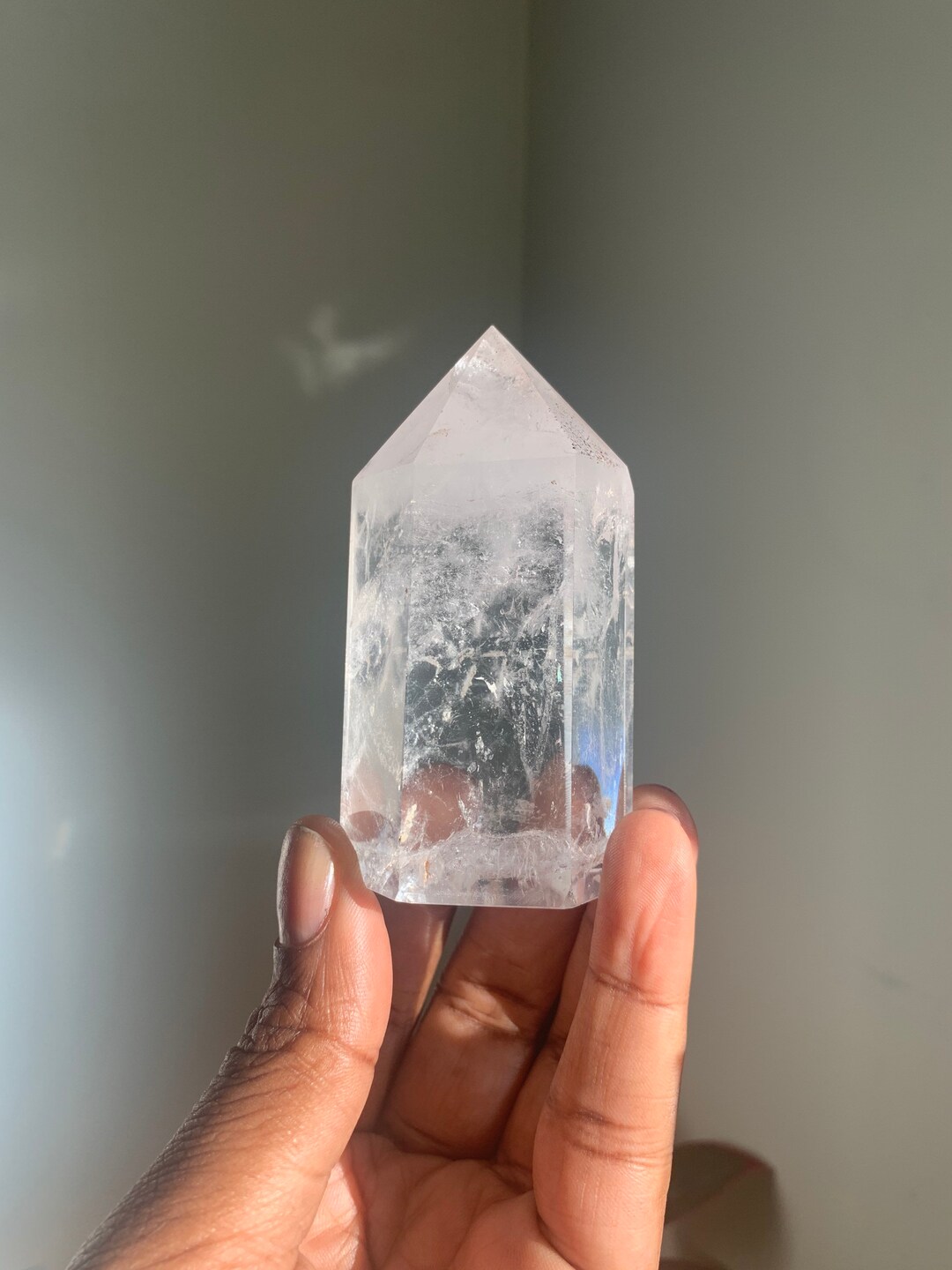 Phantom Clear Quartz Crystal Points / Torres de alta calidad / Piedras ...