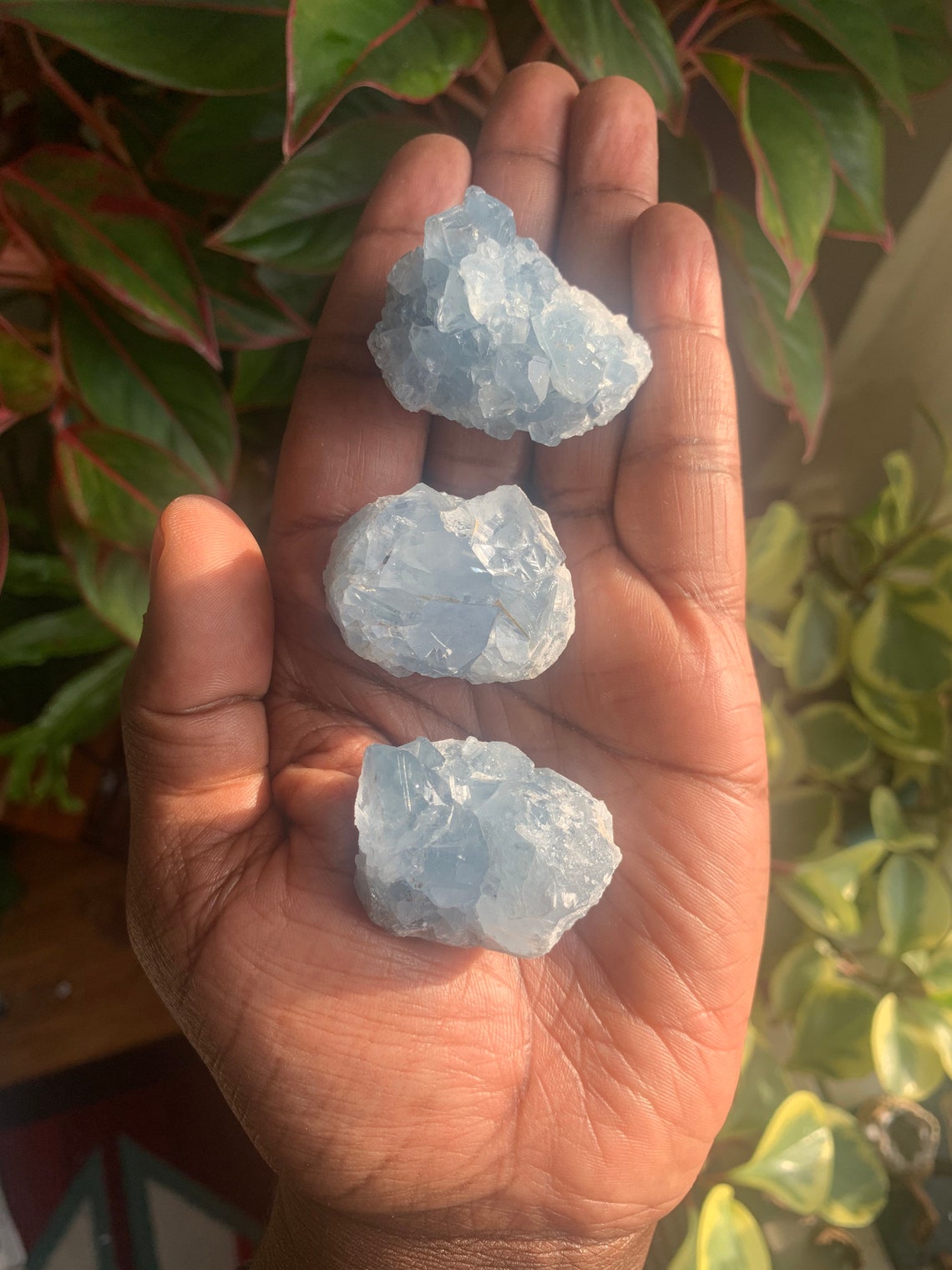 Celestite Geode Pieces | Blue Quartz | Celestite Cluster | Raw ...
