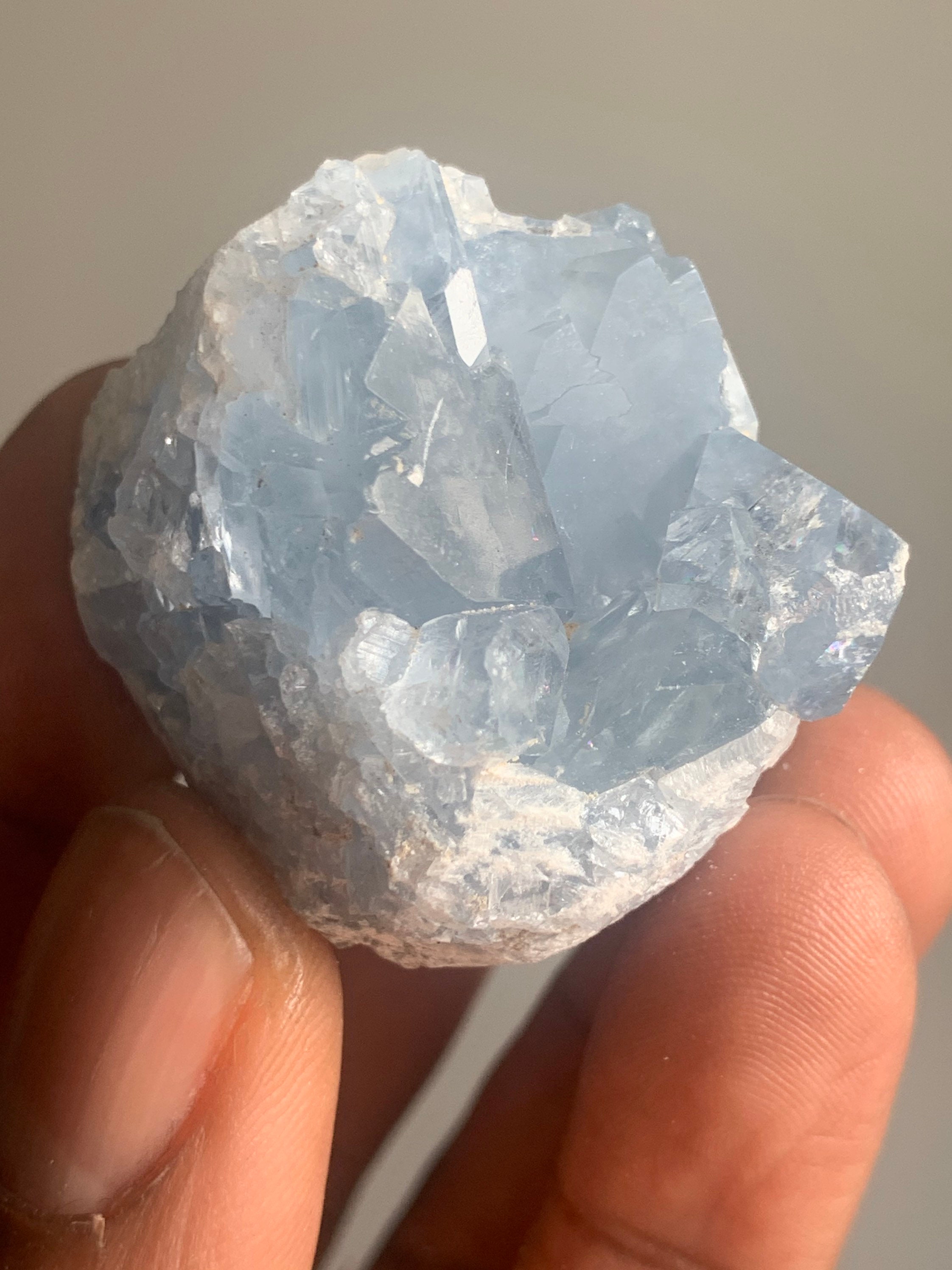 Celestite Geode Pieces | Blue Quartz | Celestite Cluster | Raw ...