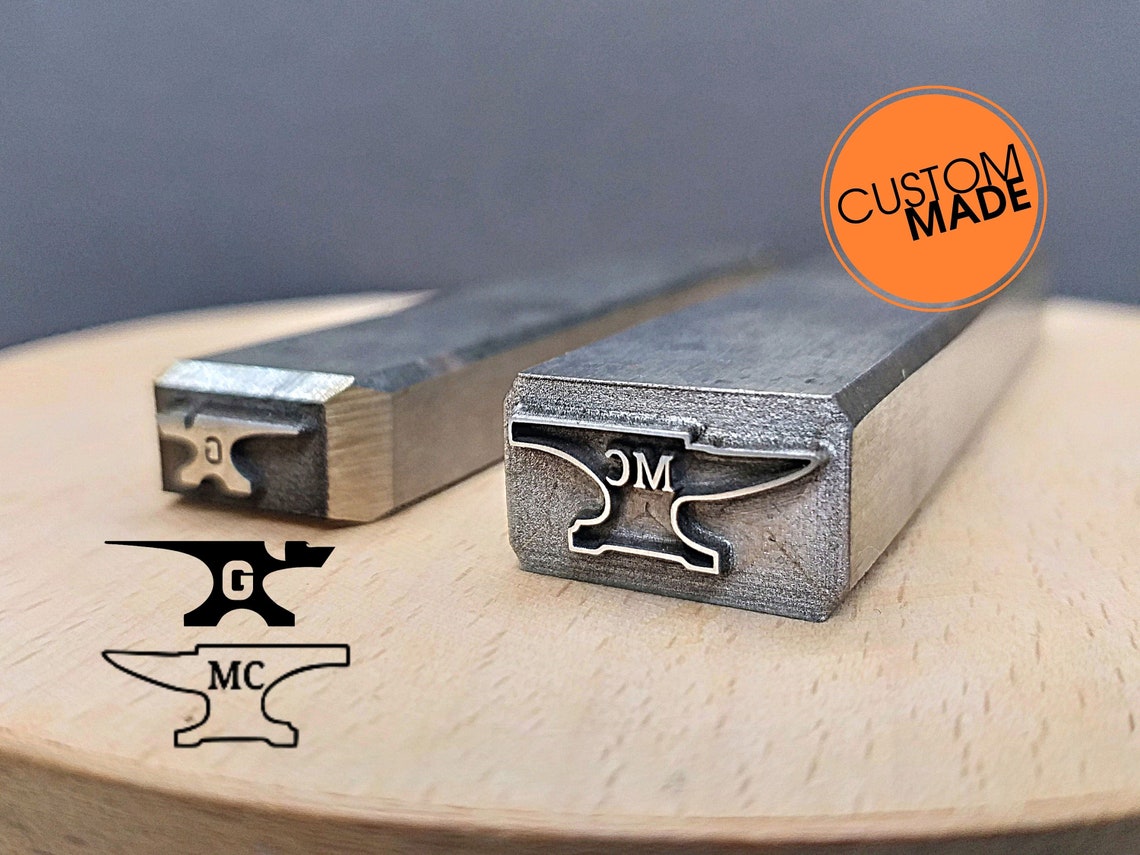 Steel Touchmark Stamps for Blacksmiths Custom Steel Stamps for - Etsy