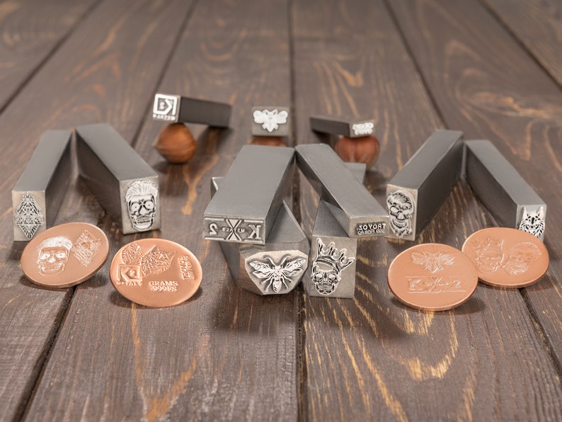 Custom Metal Stamps and Steel Punches With Your Business Logo - Etsy