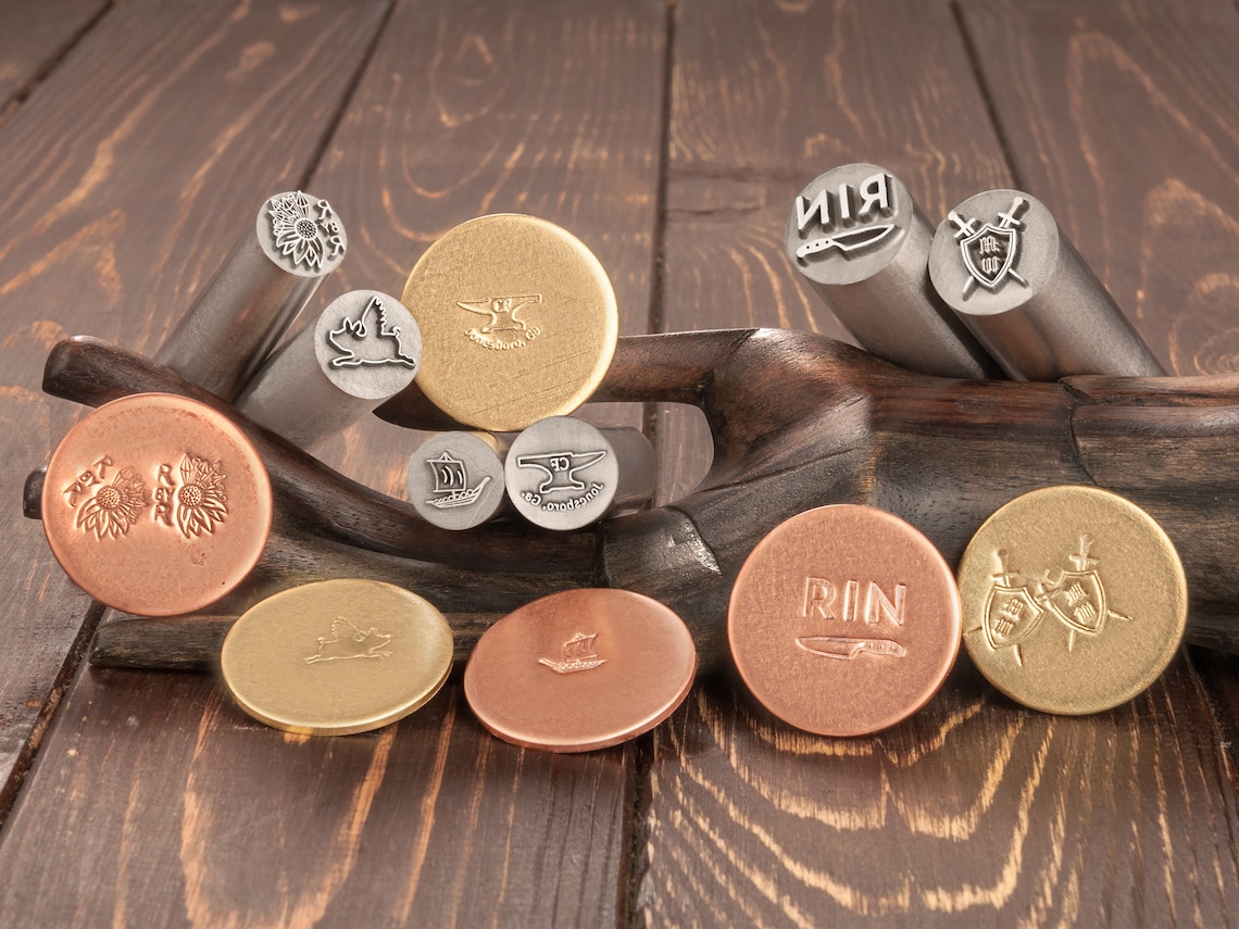 Custom Metal Stamps and Steel Punches With Your Business Logo - Etsy