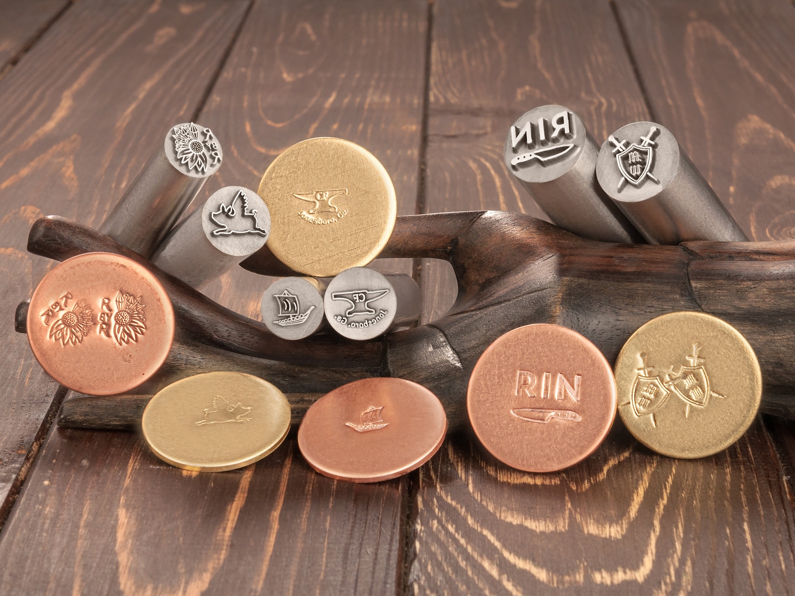 Custom Metal Stamps and Steel Punches With Your Business Logo Metal ...