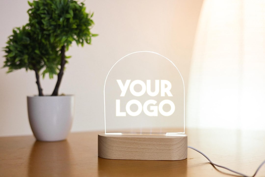Custom Logo Lamp - Etsy