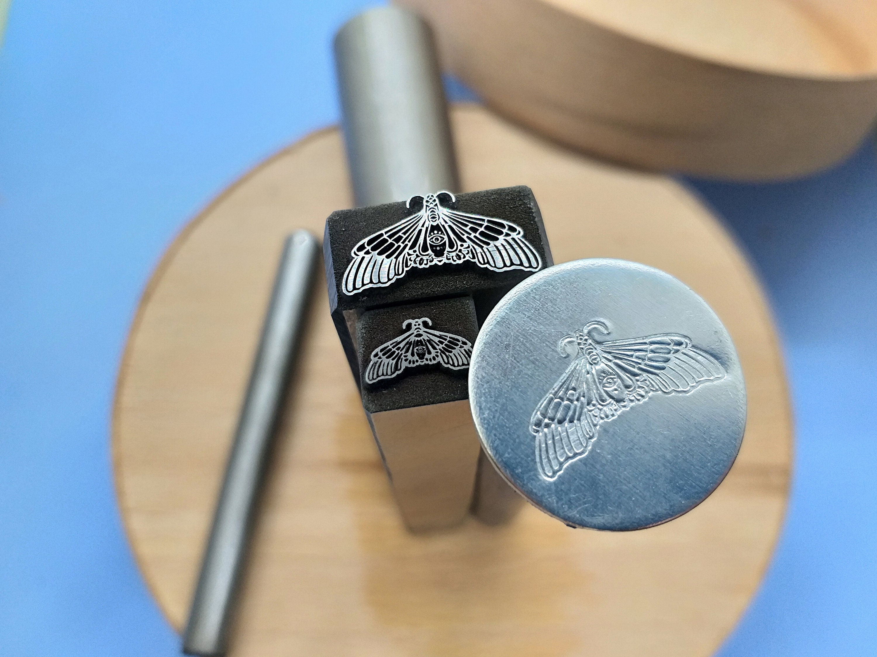 Sellos de mano personalizados metal logotipo sello | Etsy