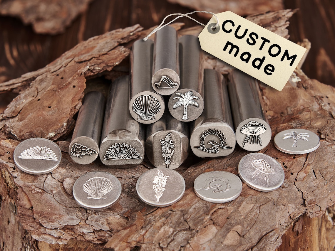 Custom Metal Stamps and Steel Punches With Your Business Logo - Etsy