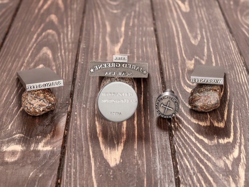 Steel Touchmark Stamps for Blacksmiths Custom Steel Stamps for - Etsy