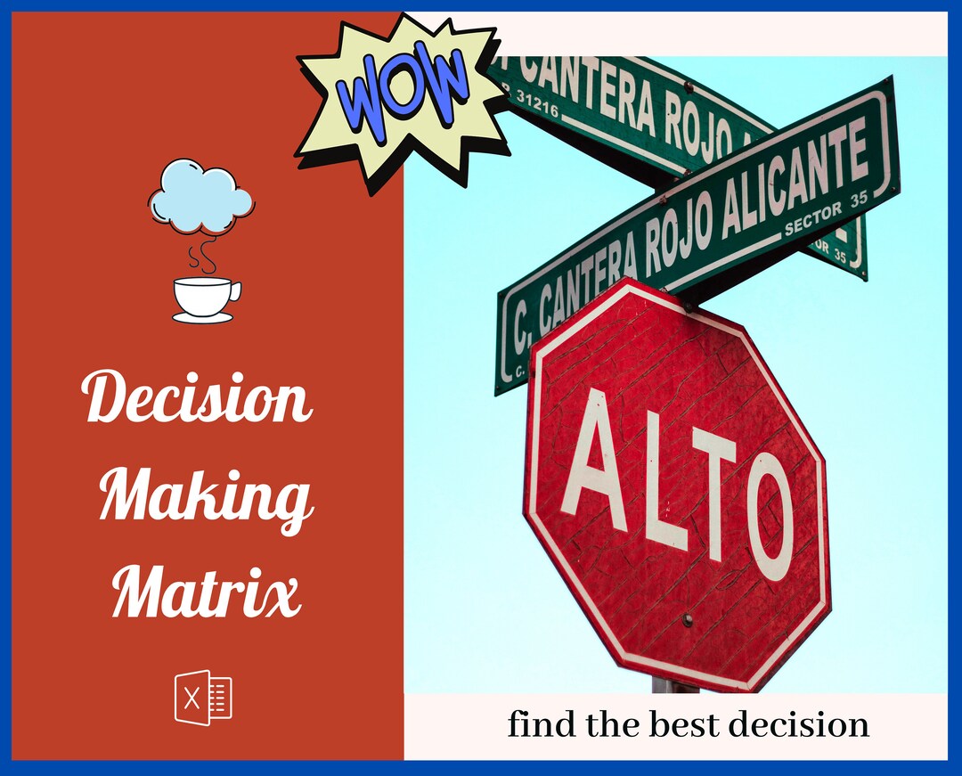 Decision Making Matrix - Options Dilemma Resolution - Template Planner ...