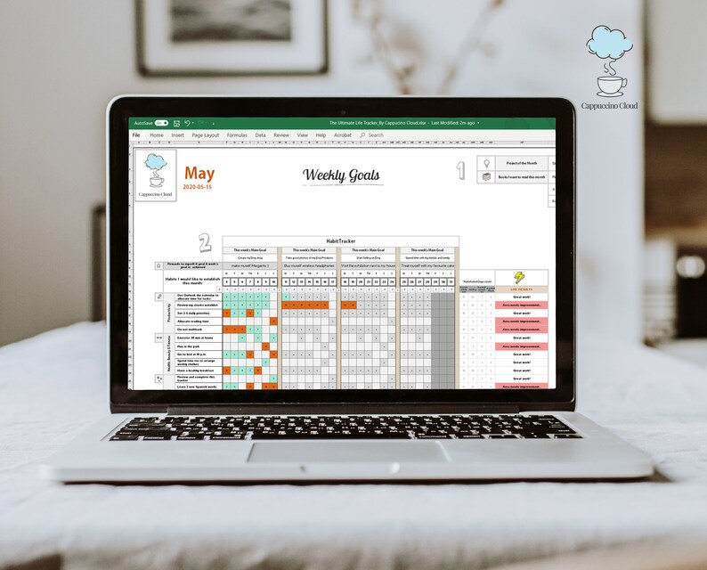 Ultimate Habits & Goals Montly Tracker - Planner - Productivity - Track ...