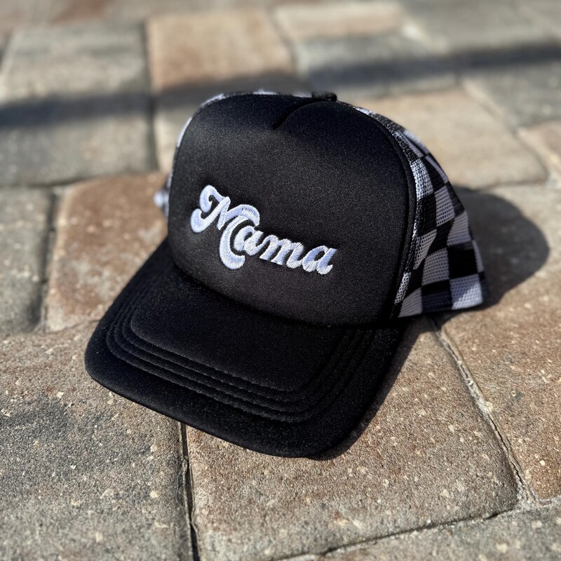Checkered Hat - Etsy
