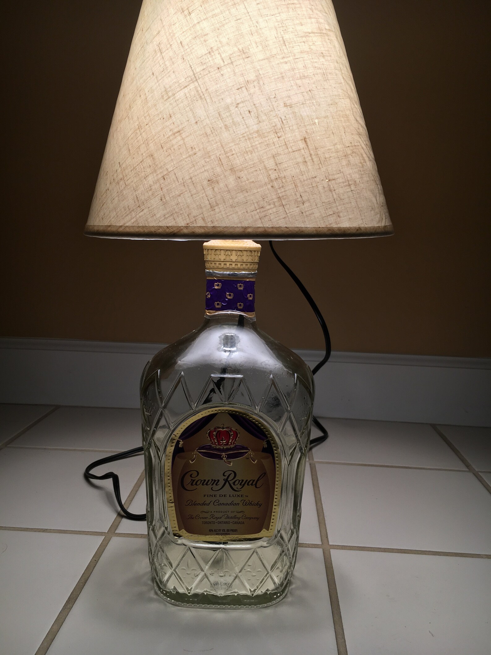 Crown Royal Bottle Lamp - Etsy