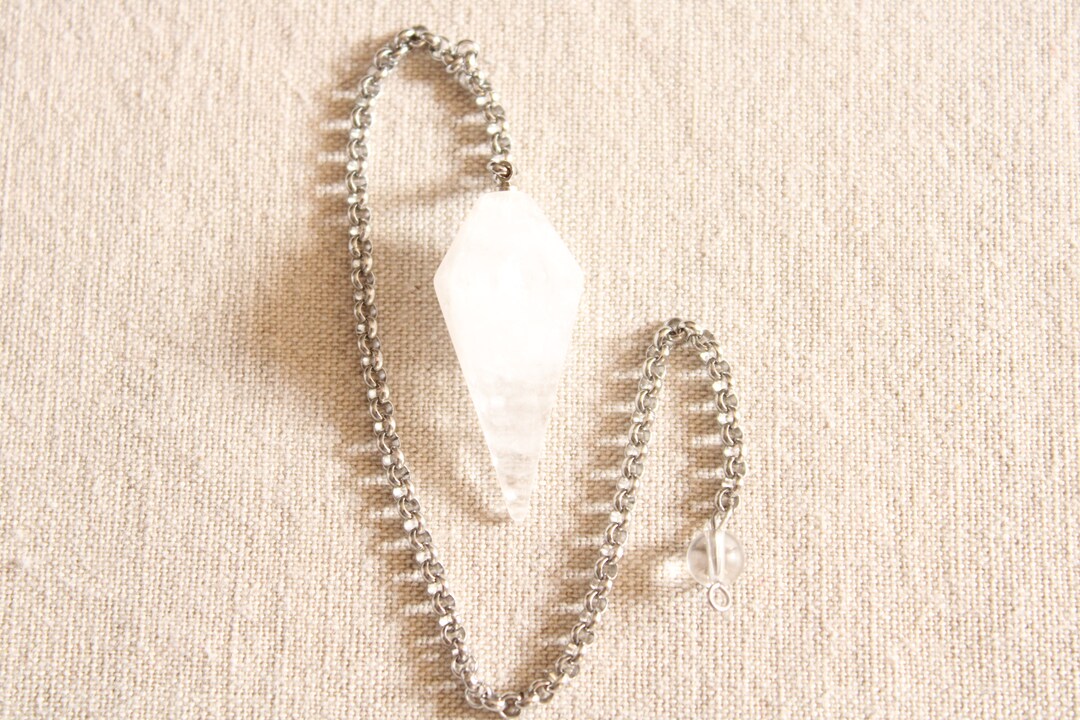 Quartz Pendulum With a Quartz Bead - Etsy
