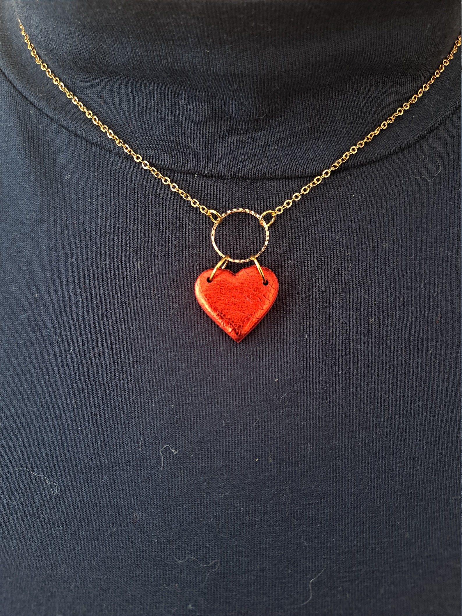 Colgante de corazón de amor colgante de corazón colgante - Etsy España