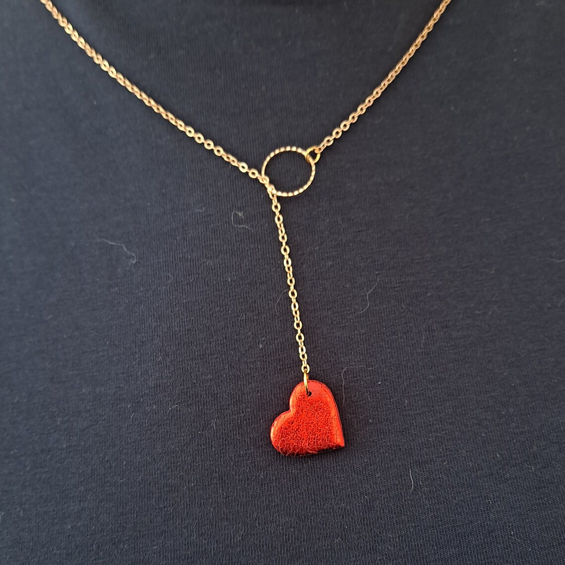 Colgante de corazón de amor colgante de corazón colgante - Etsy España