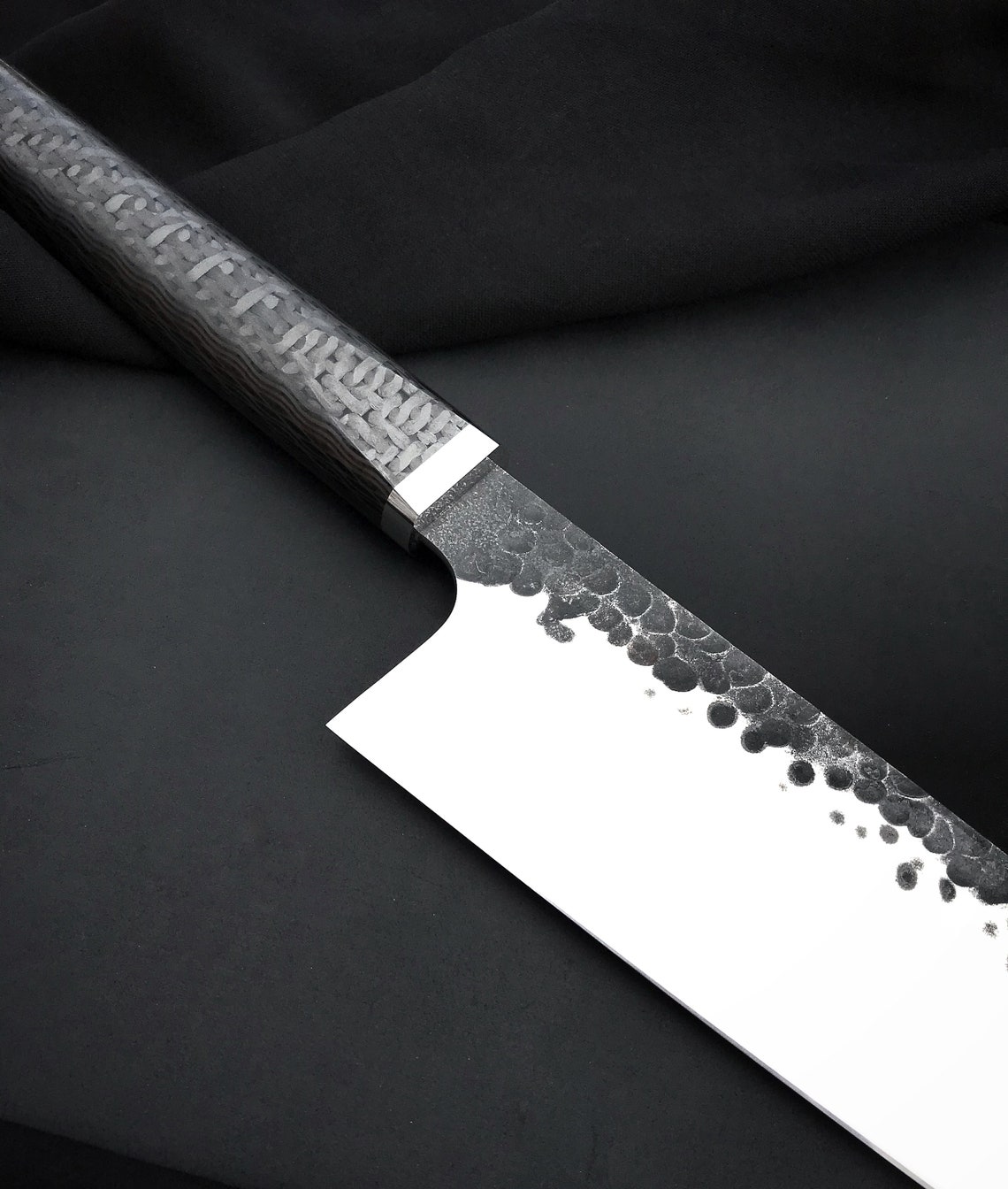 Carbon Fiber Handle Knife Chef-knife Handmade - Etsy