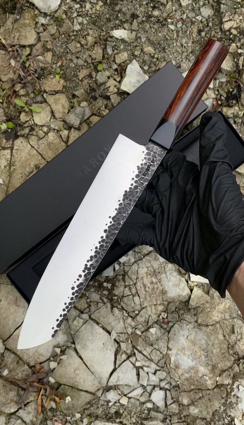 Brown Chef-knife Ironwood Chef Kitchen Knife Chef Knives Handmade - Etsy