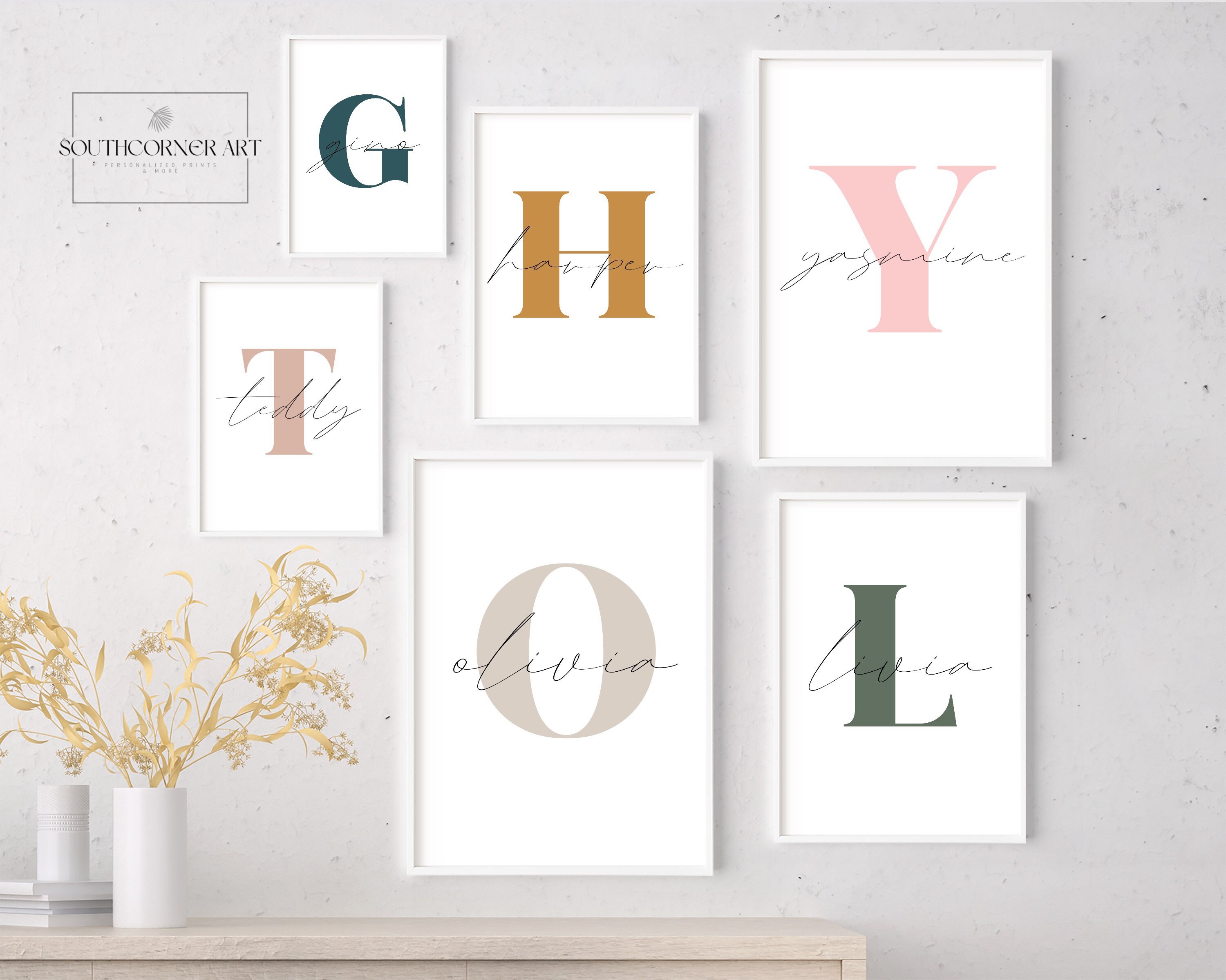 Custom Initial Print Name Printable Personalized Name Print - Etsy