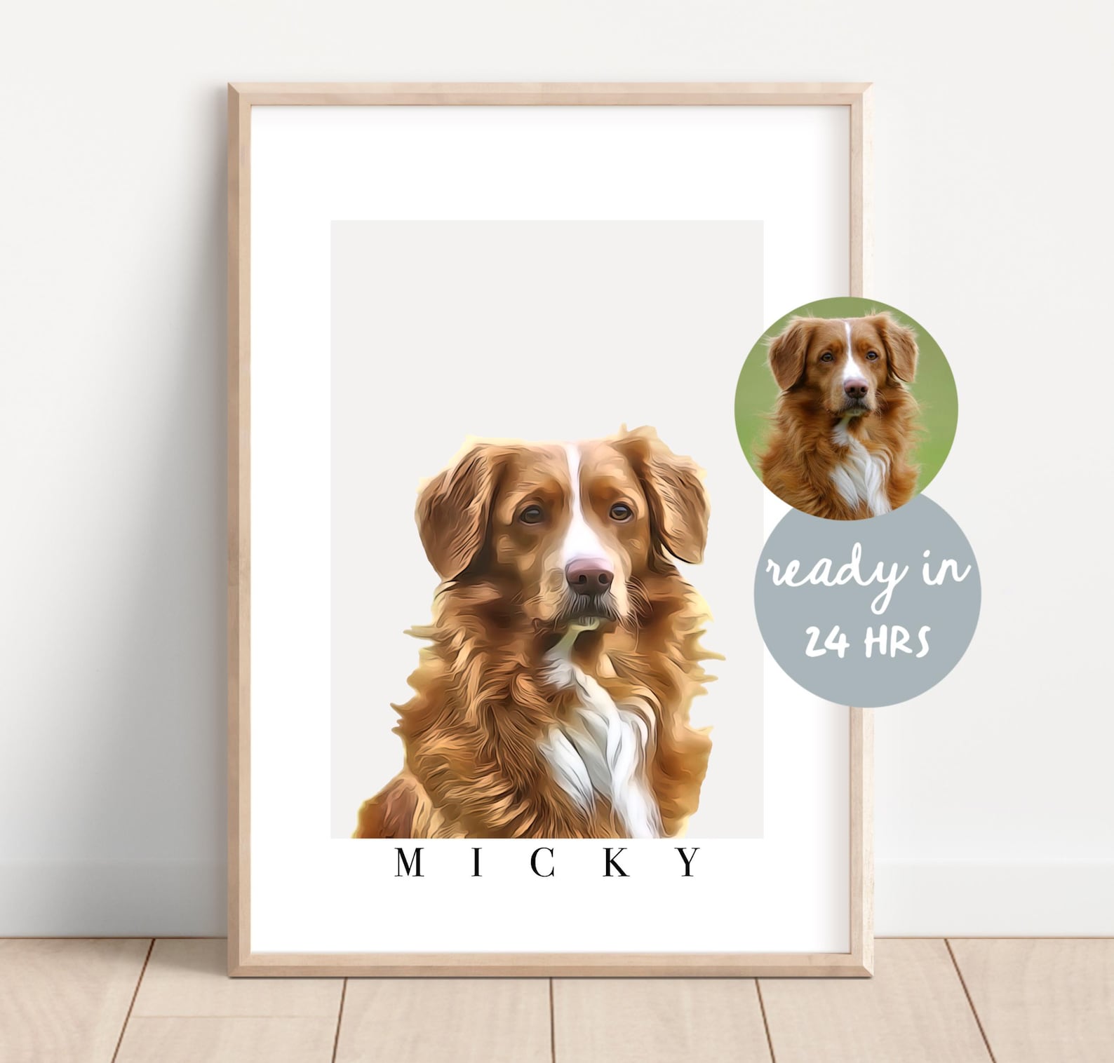 Custom Pet Portrait: Dog Memorial Art, Personalized Photo Edit (digital ...